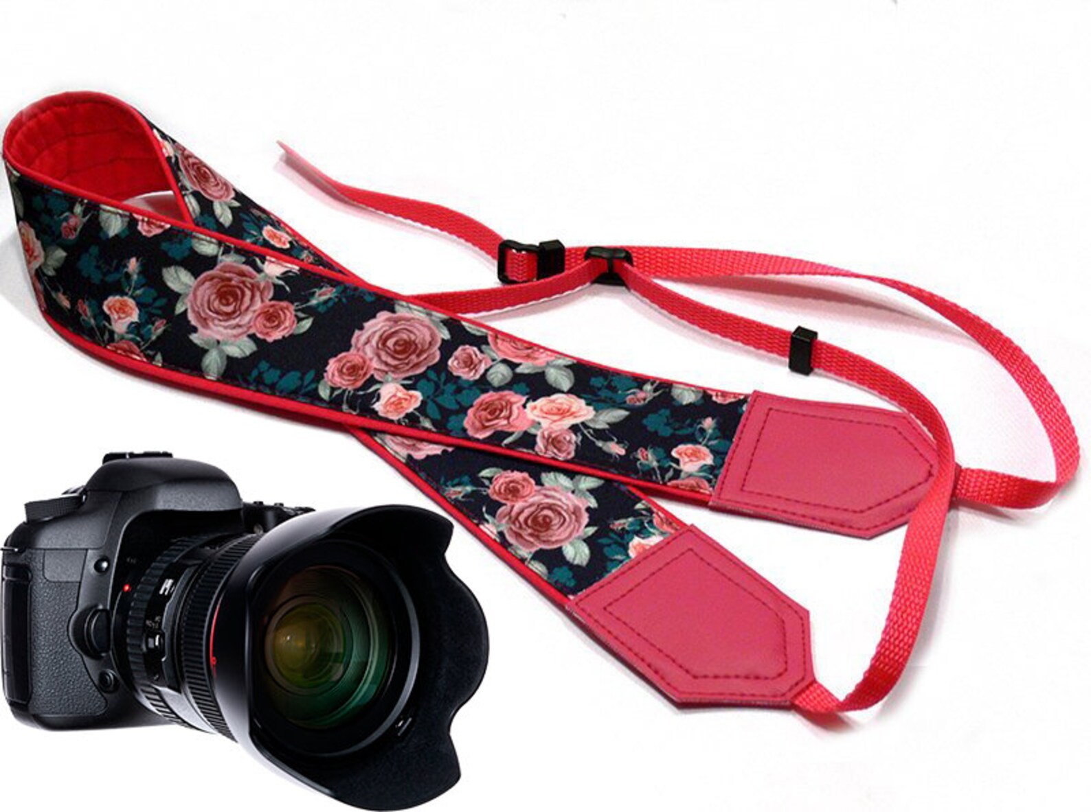 Flowers Camera Strap. Roses Camera Strap. DSLR/ SLR Camera - Etsy
