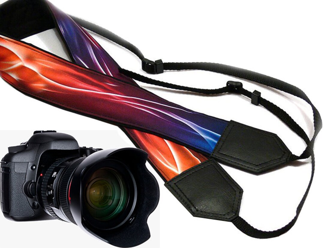 Abstract Design Camera Strap. Colorful Camera Strap. DSLR/ SLR Flames ...