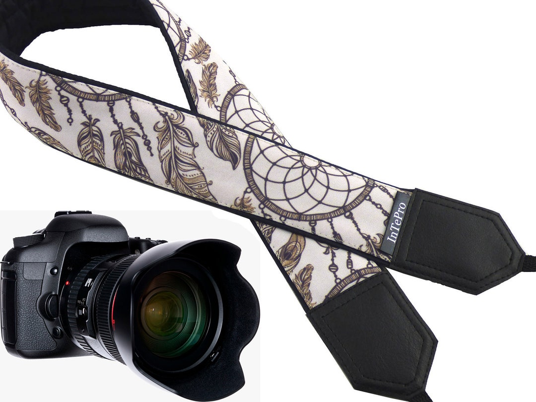 Camera Strap - Dreamcatchers. Brown Beige Camera Strap. DSLR / SLR ...