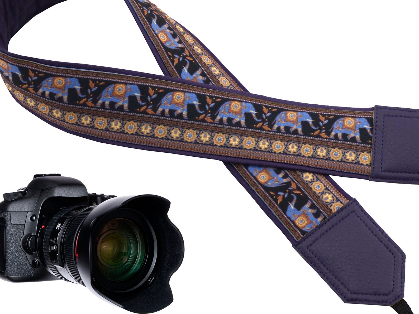 Elephant Camera Strap, Soft Camera Strap, Lucky Elephant, Designer ...