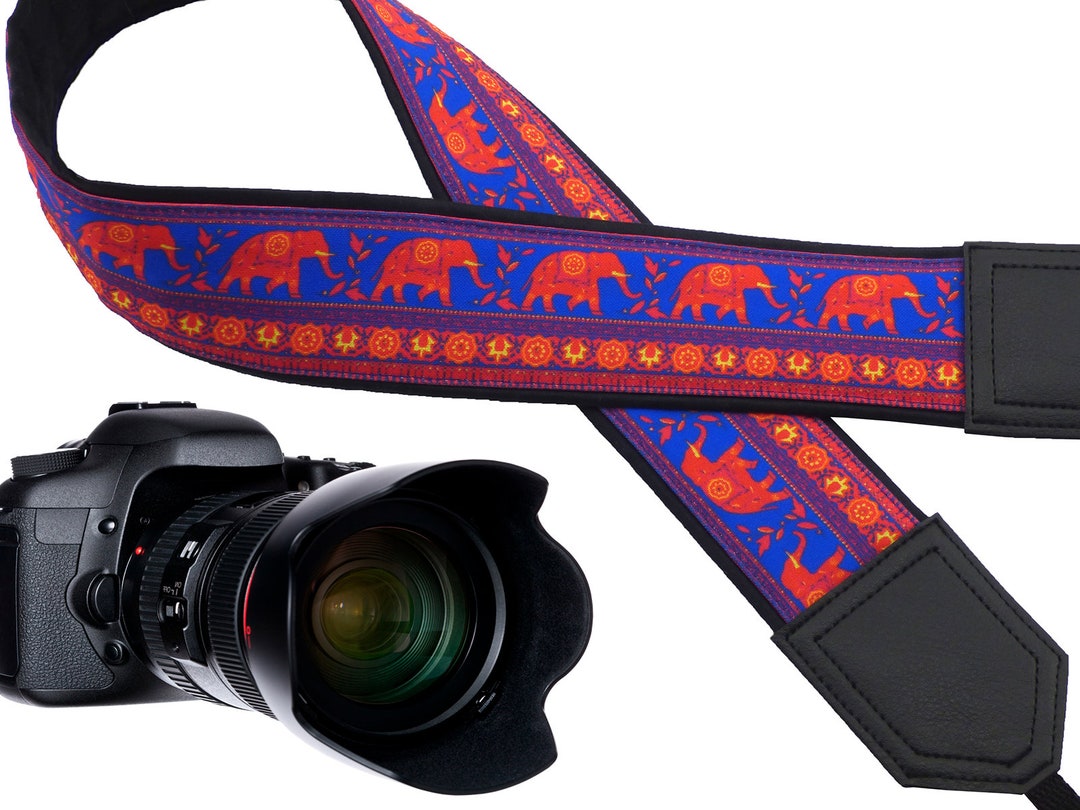 Personalized Camera Strap With Lucky Elephant Design for DSLR and SLR ...