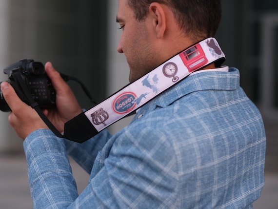 Camera Strap With the British Flag Big Ben Queen's | Etsy