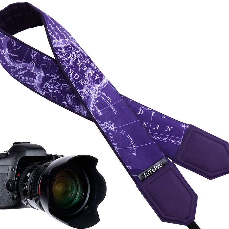 Purple Camera Strap - Etsy