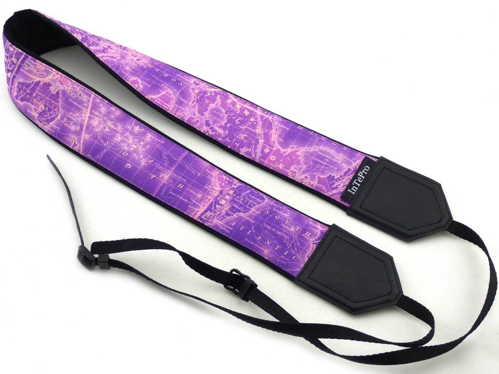 Camera Strap Map. World Map Neck Camera Straps. Purple DSLR - Etsy