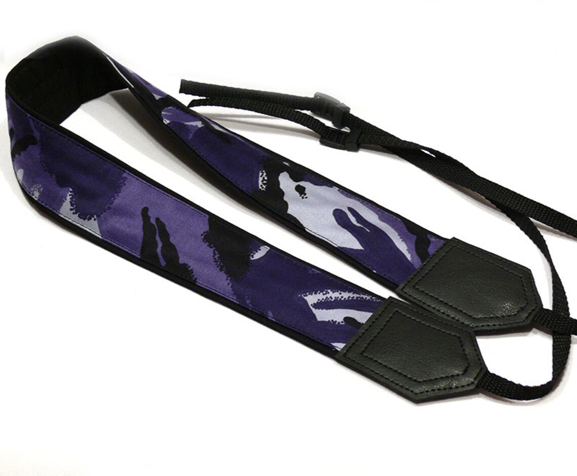 Camouflage Camera Strap. Military Theme. Blue DSLR / SLR Camera Strap ...