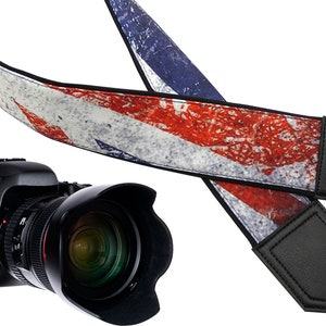 Intepro Camera Strap With Vintage UK Flag. Great Britain Design for ...