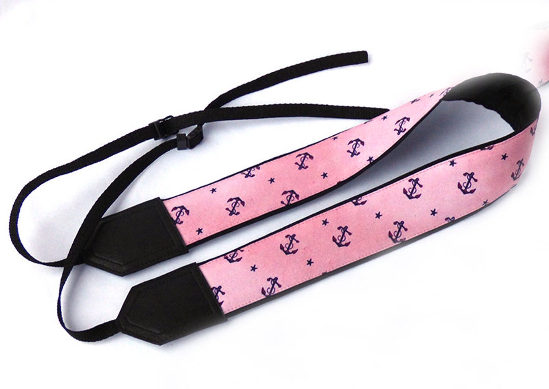 Anchors Camera Strap. Pink DSLR / SLR Camera Strap. Photo Accessories ...