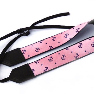 Anchors Camera Strap. Pink DSLR / SLR Camera Strap. Photo Accessories ...