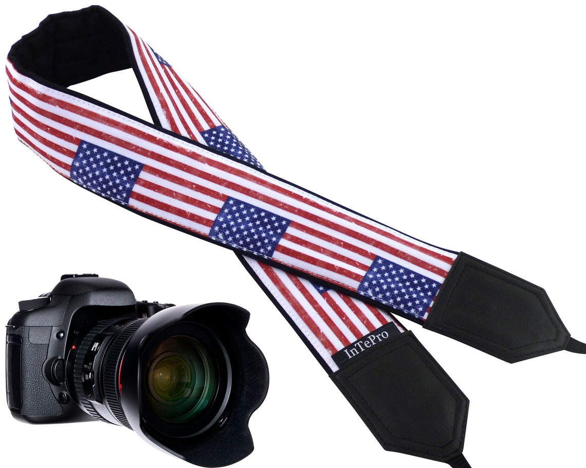 Personalized Camera Strap-independence Day Sale-us Flag Camera | Etsy