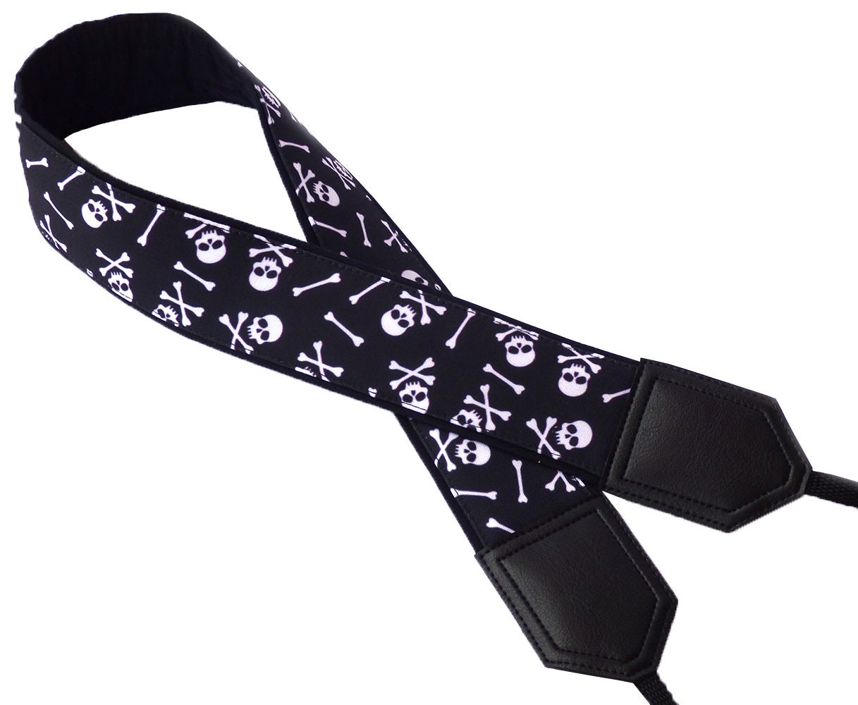 Halloween Gifts. Skulls Camera Strap With Pocket and | Etsy