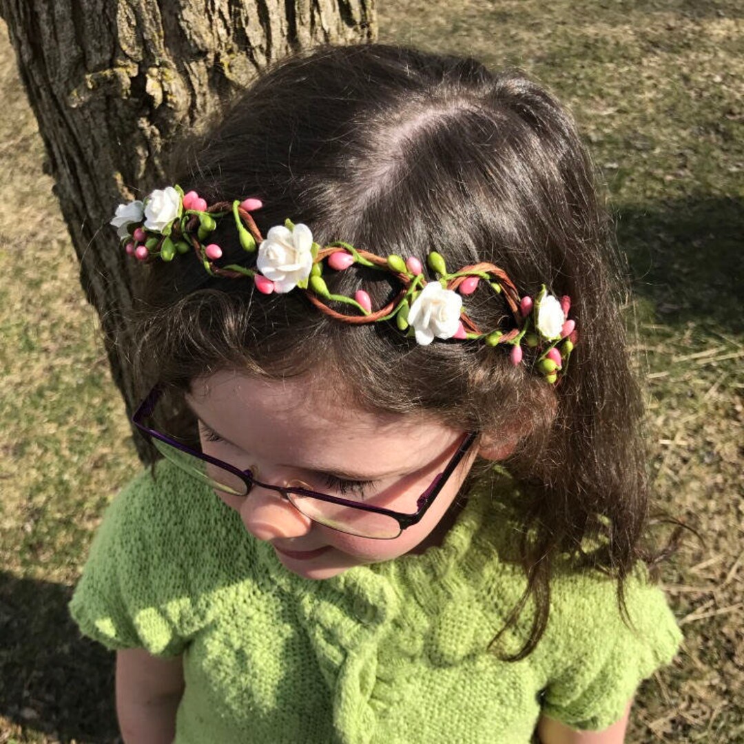 Flower Crown First Communion Easter Flower Girl Spring Flower Wedding ...