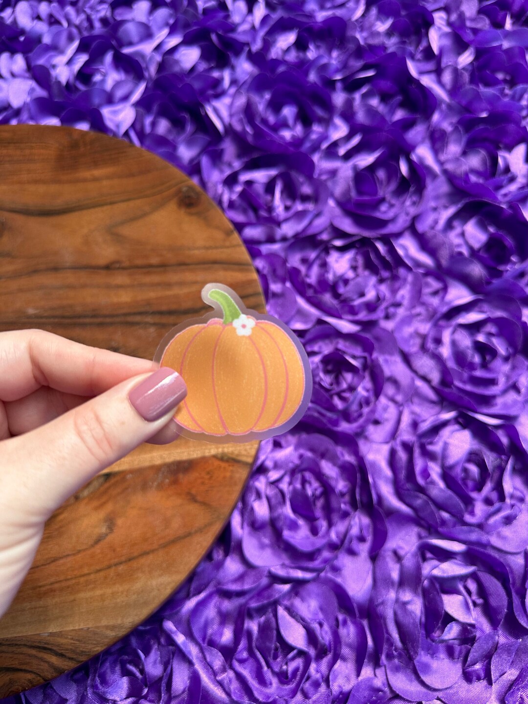 Clear Pumpkin Vinyl Sticker: Waterproof Halloween Decor (2x2 In.) - Etsy