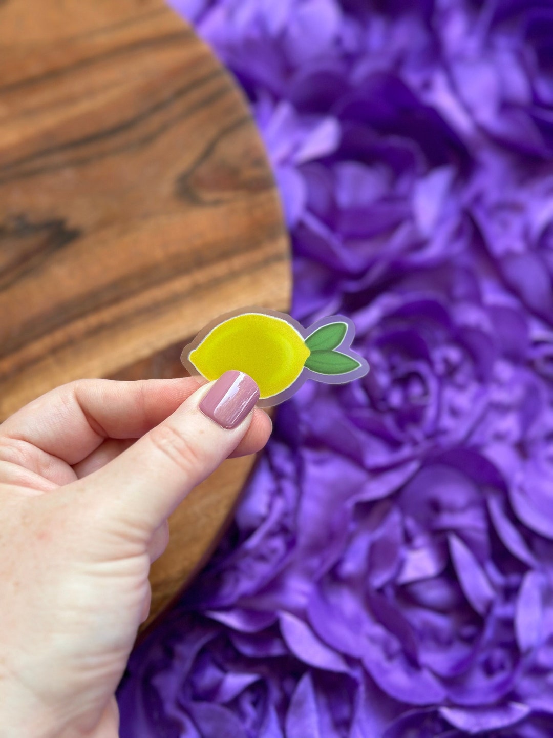 Clear Lemon Sticker Fruit Sticker Laptop Sticker Water - Etsy