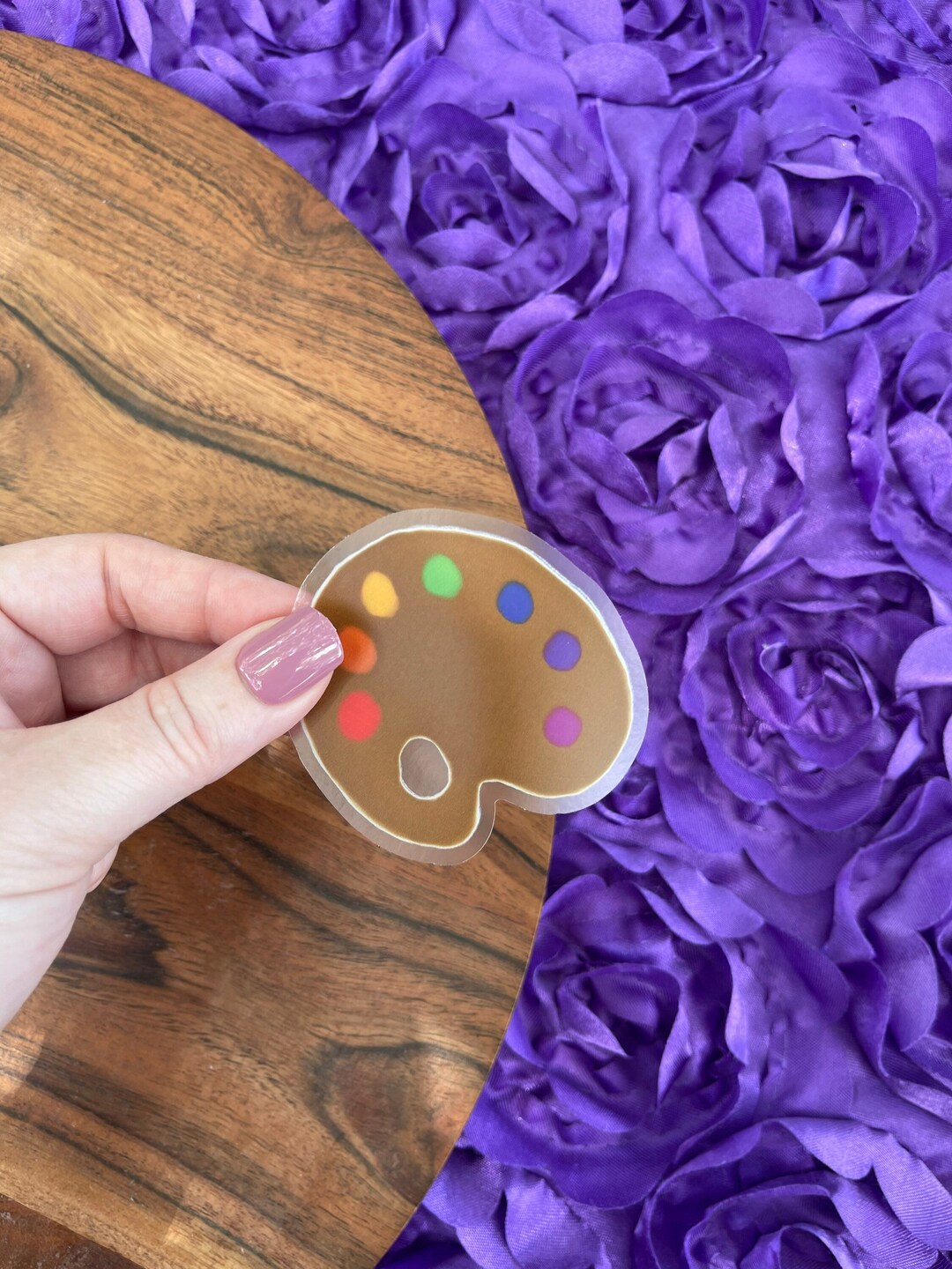 Clear Paint Pallet Sticker, Art Teacher Sticker, Laptop Sticker, Water ...