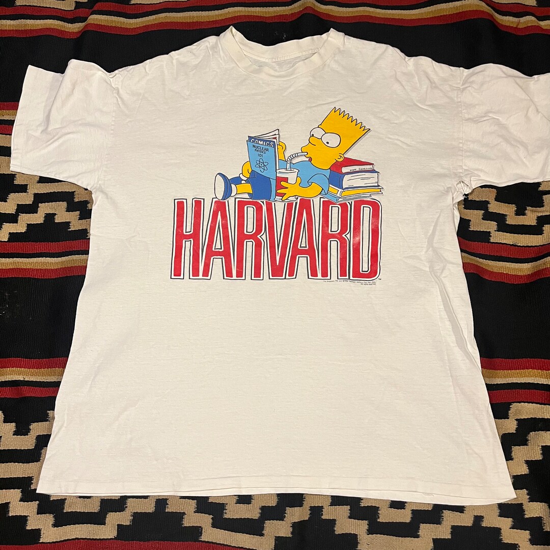 1990s Bart Simpson Harvard Tee - Etsy