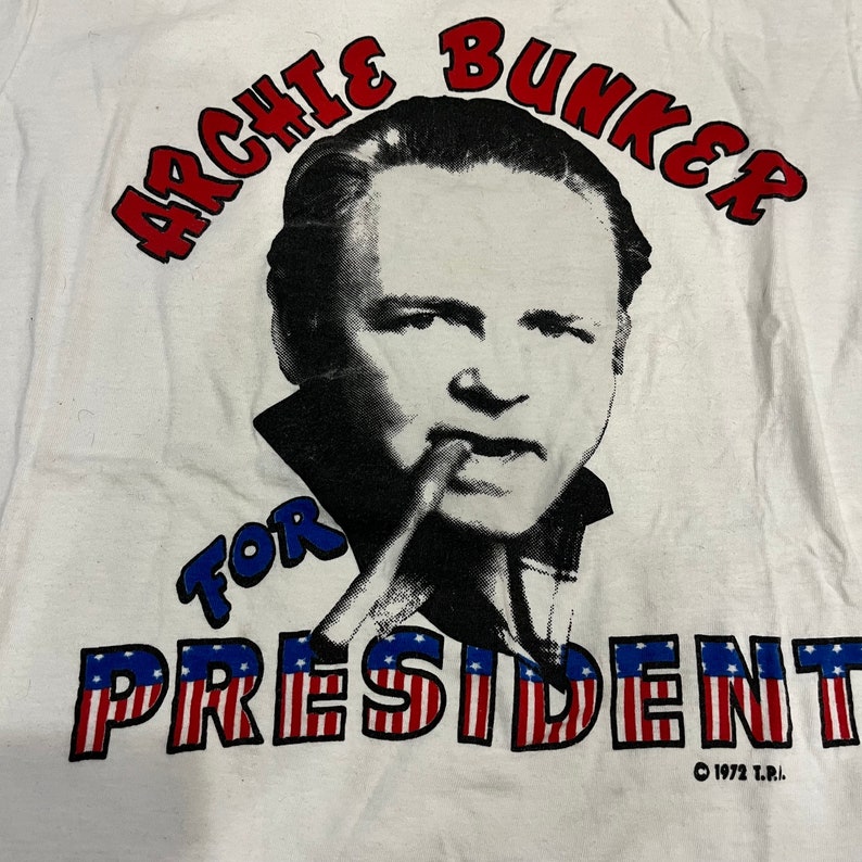 1978 Archie Bunker for President Size L Single Stitch Made in - Etsy