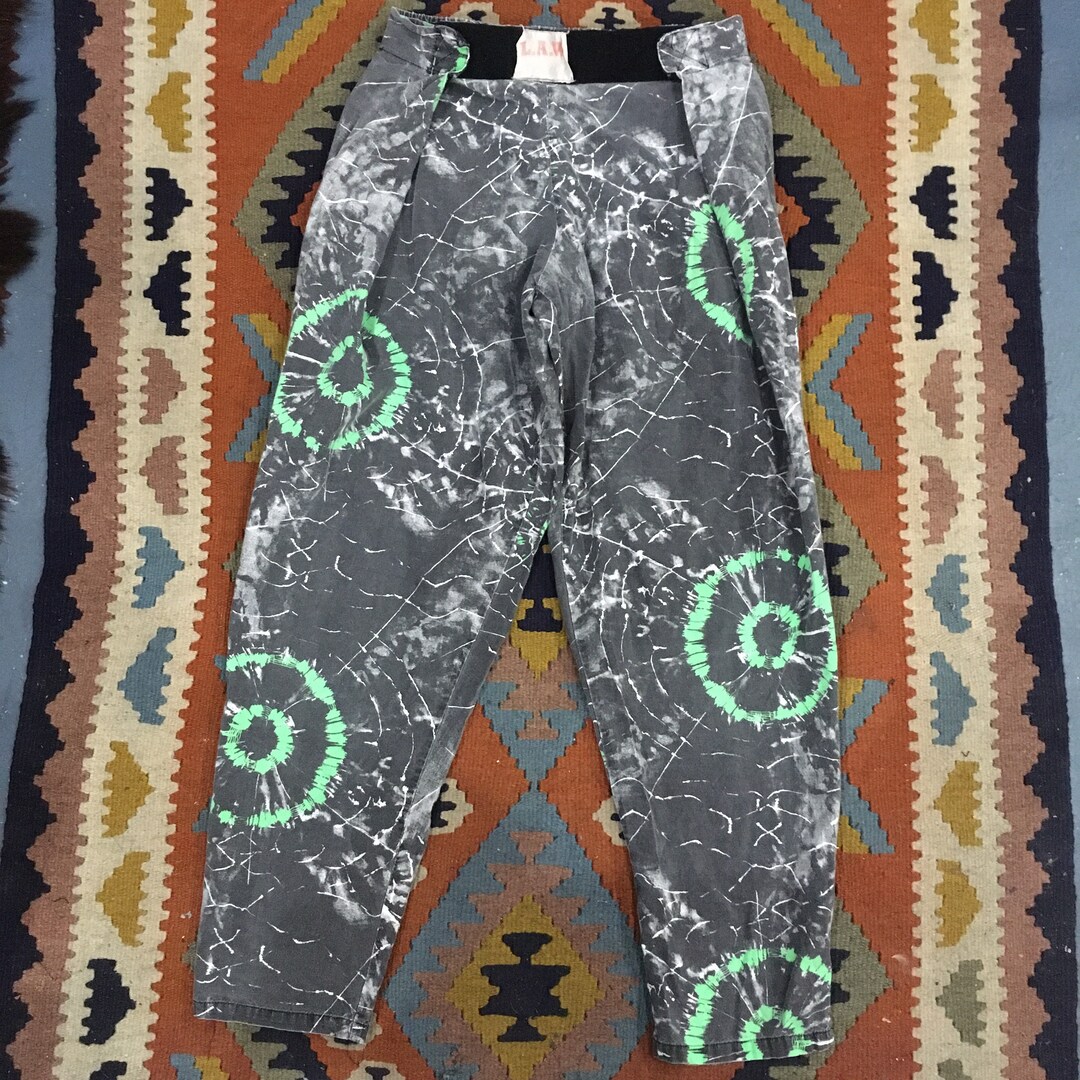 1980s Mc Hammer Velcro Pants Tie Dye Fits Small to Xl - Etsy