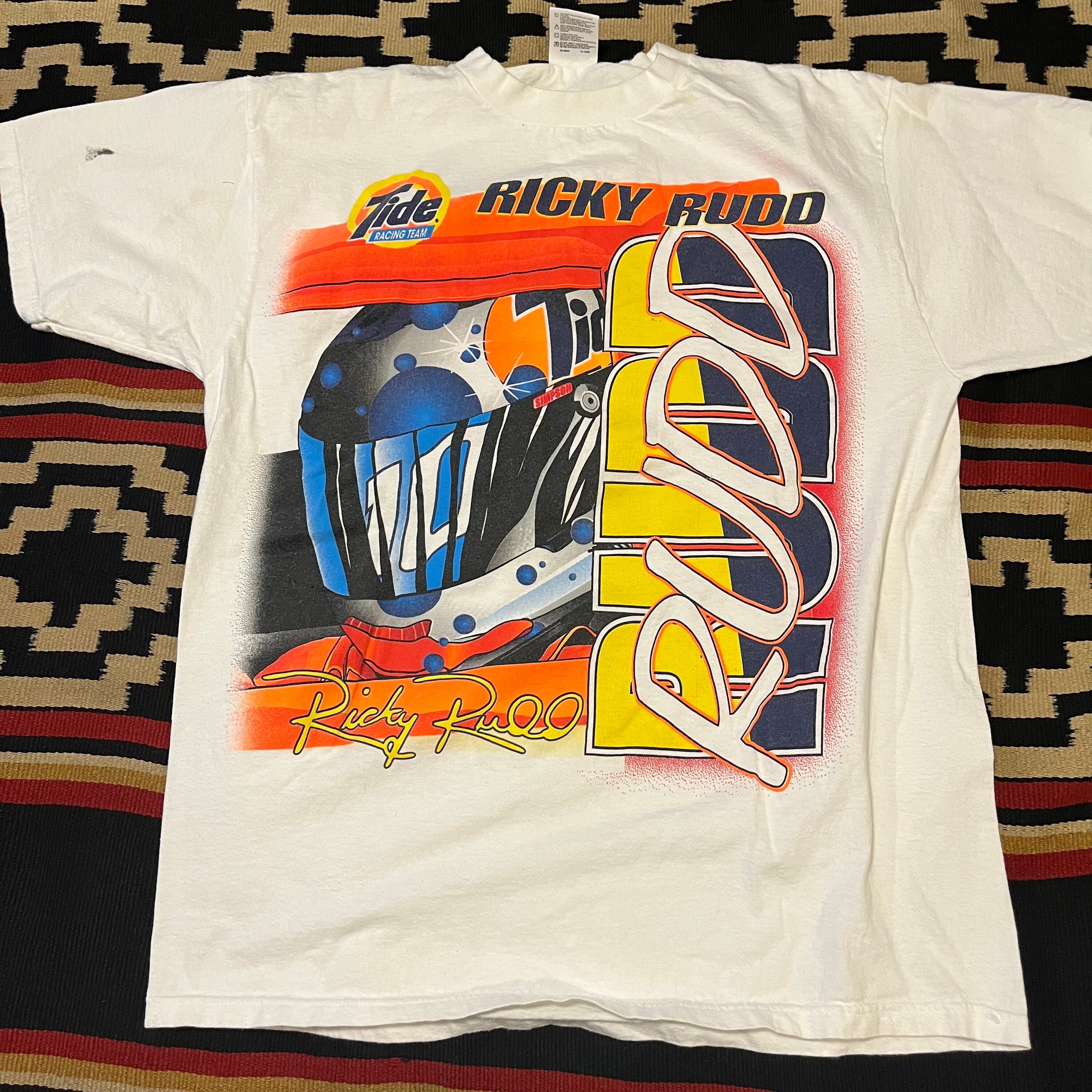 90s Winston Cup Racing Ricky Rudd Tide All Over Double Sided Print Size ...