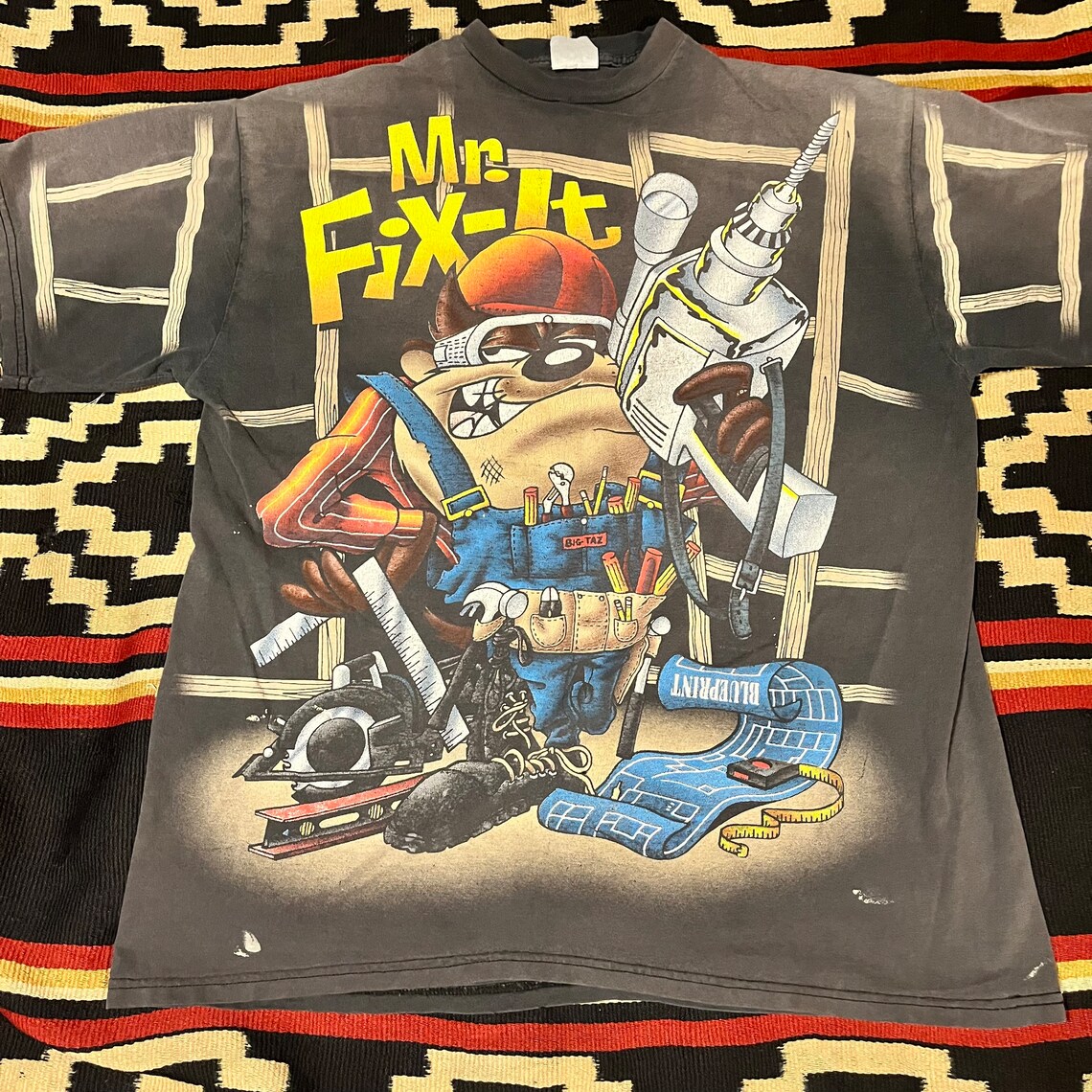 Taz Mr Fix It Size Xl Perfect Fade and Wear See Photos for - Etsy
