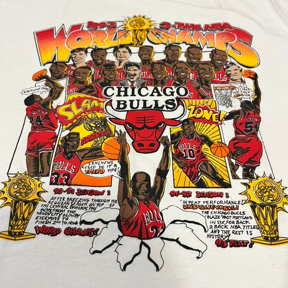 1992 bulls 3rd comic book style championship promo s… - Gem