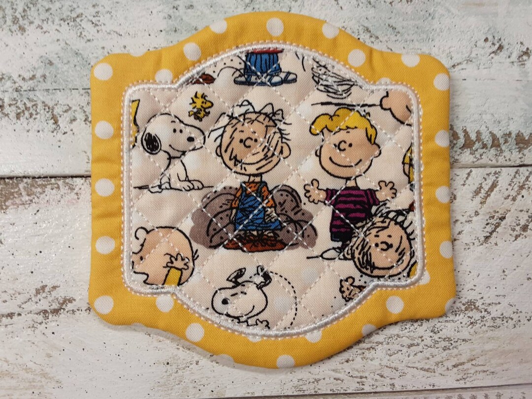 Pig Pen - Snoopy - Linus - Franklin - Mug Rug Coasters - 5" X 5" Each ...