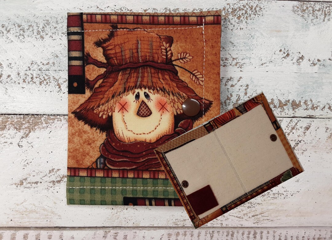 5 X 8 Scarecrow Fall Thread Keeper Cross Stitch, Needlework, Quilting ...