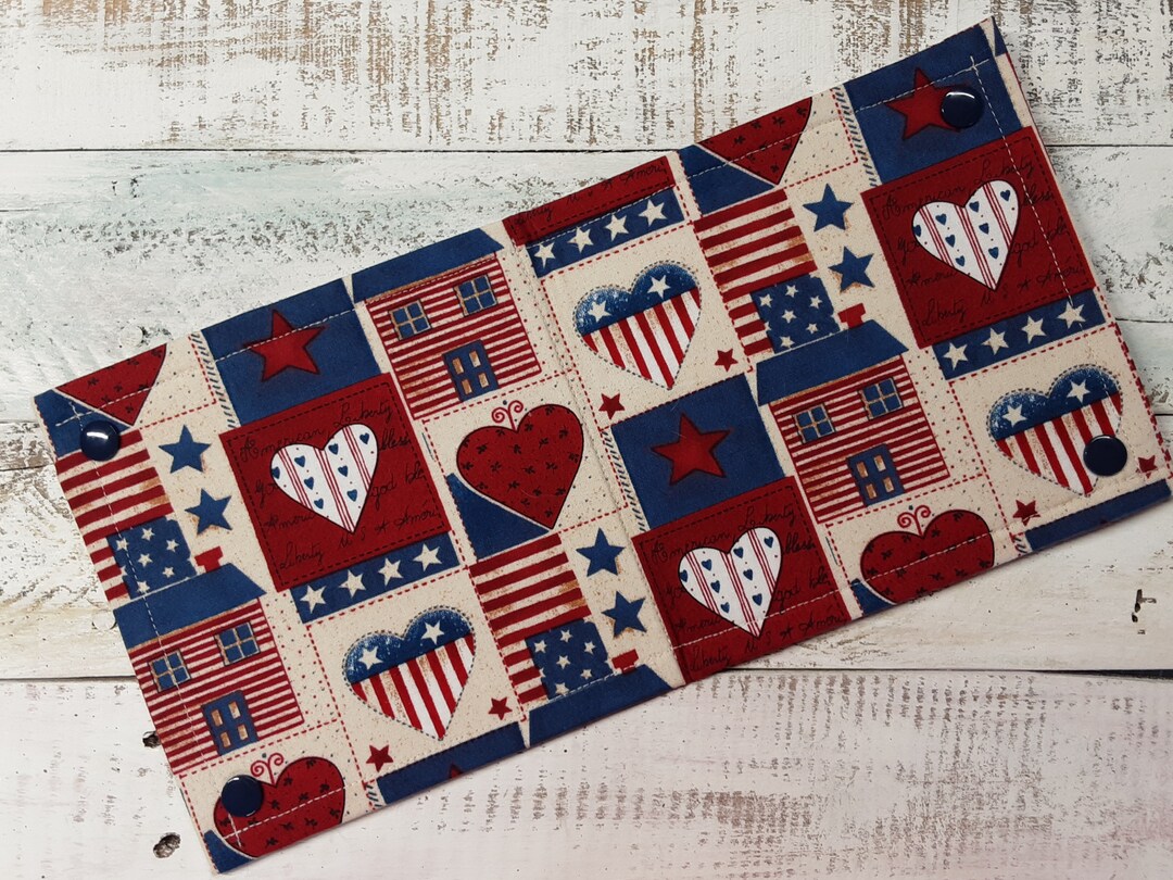 6" X 12" Americana Flag Thread Keeper Cross Stitch, Needlework ...