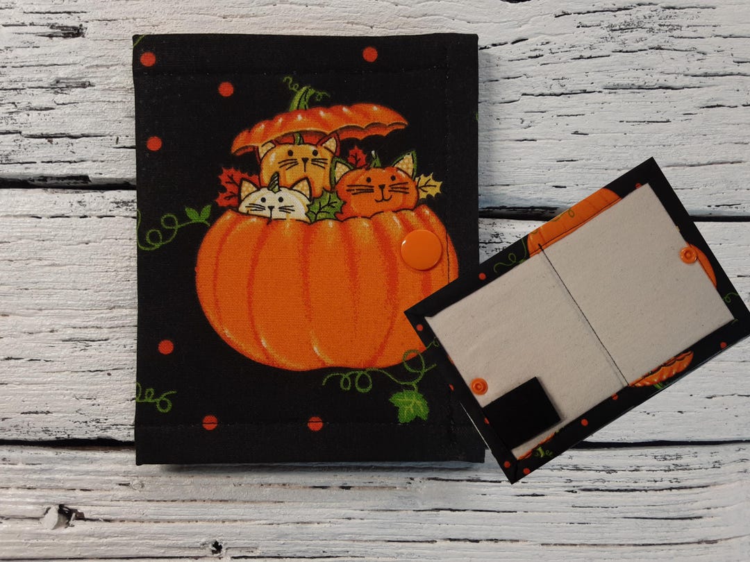 5" X 8" - Kitty Pumpkin - Thread Keeper Cross Stitch, Needlework ...