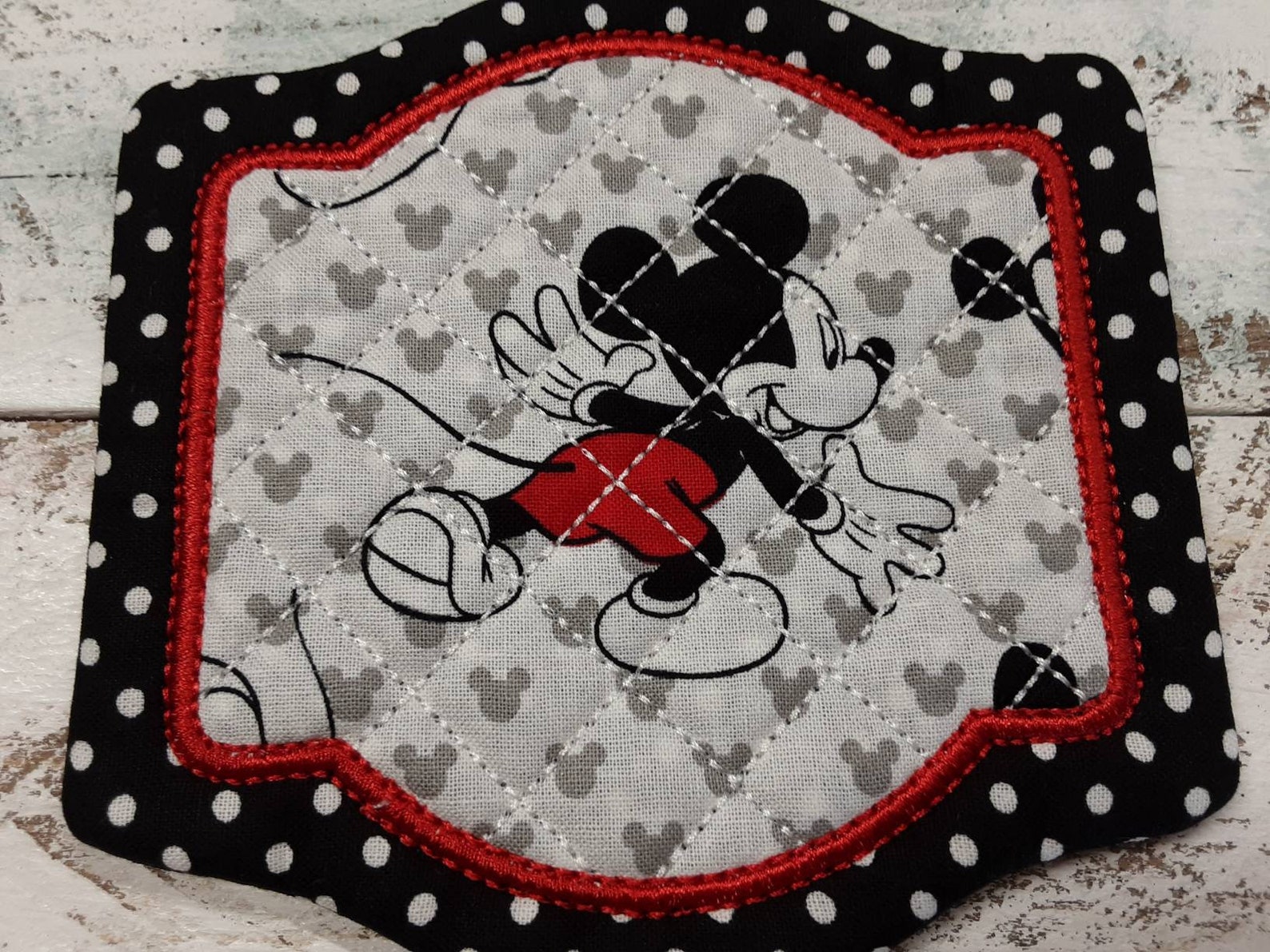 Mickey Mouse Super Cute Mug Rug Coaster 5 X 5 - Etsy