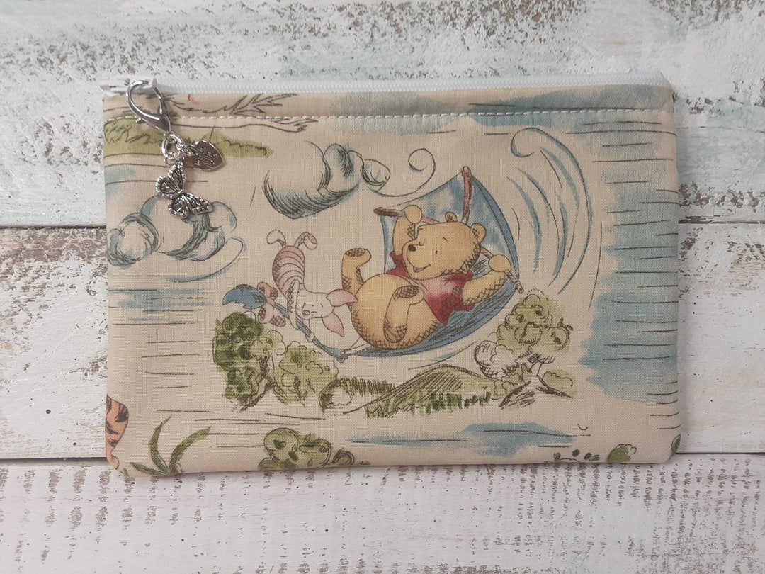 Pooh Piglet - Zipper Bag - Notions - Fully Lined - Lobster Claw Clasp ...