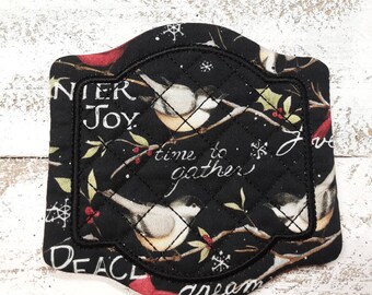 Cardinal Super Cute Mug Rug Coaster 5 X 5 - Etsy