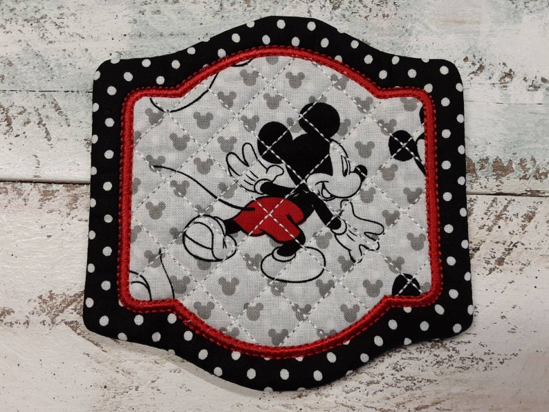 Mickey Mouse Super Cute Mug Rug Coaster 5 X 5 - Etsy