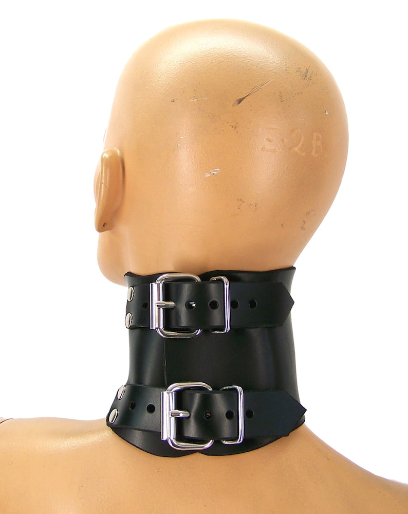 Leather Posture Bondage Collar mature - Etsy UK