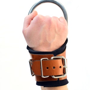 The Multi-cuff Brown Leather Wrist Suspension Cuffs - Etsy