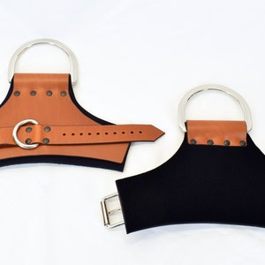 The Multi-cuff Brown Leather Wrist Suspension Cuffs - Etsy