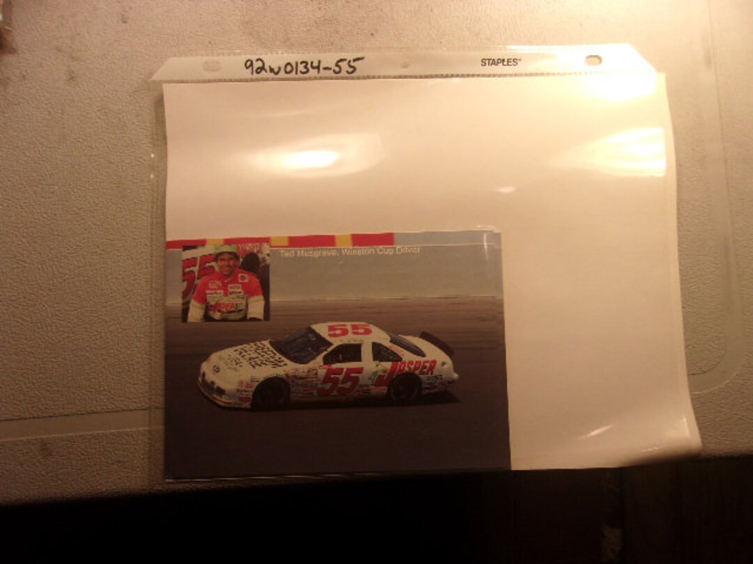 Ted Musgrave Jasper Ford Crew Chief Sandy Jones 5x7 92 - Etsy