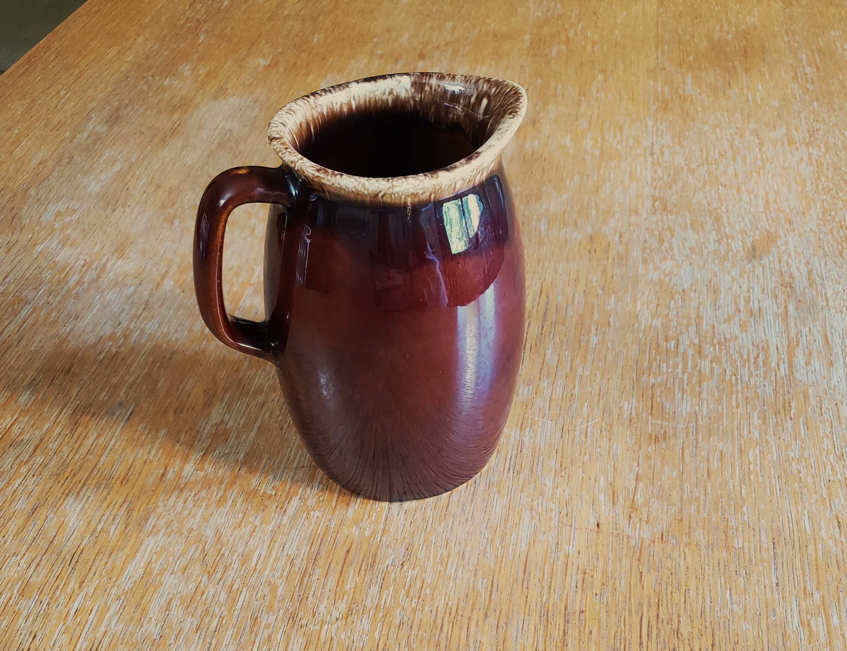 Hull Pottery Brown Dripware Milk Pitcher - Etsy