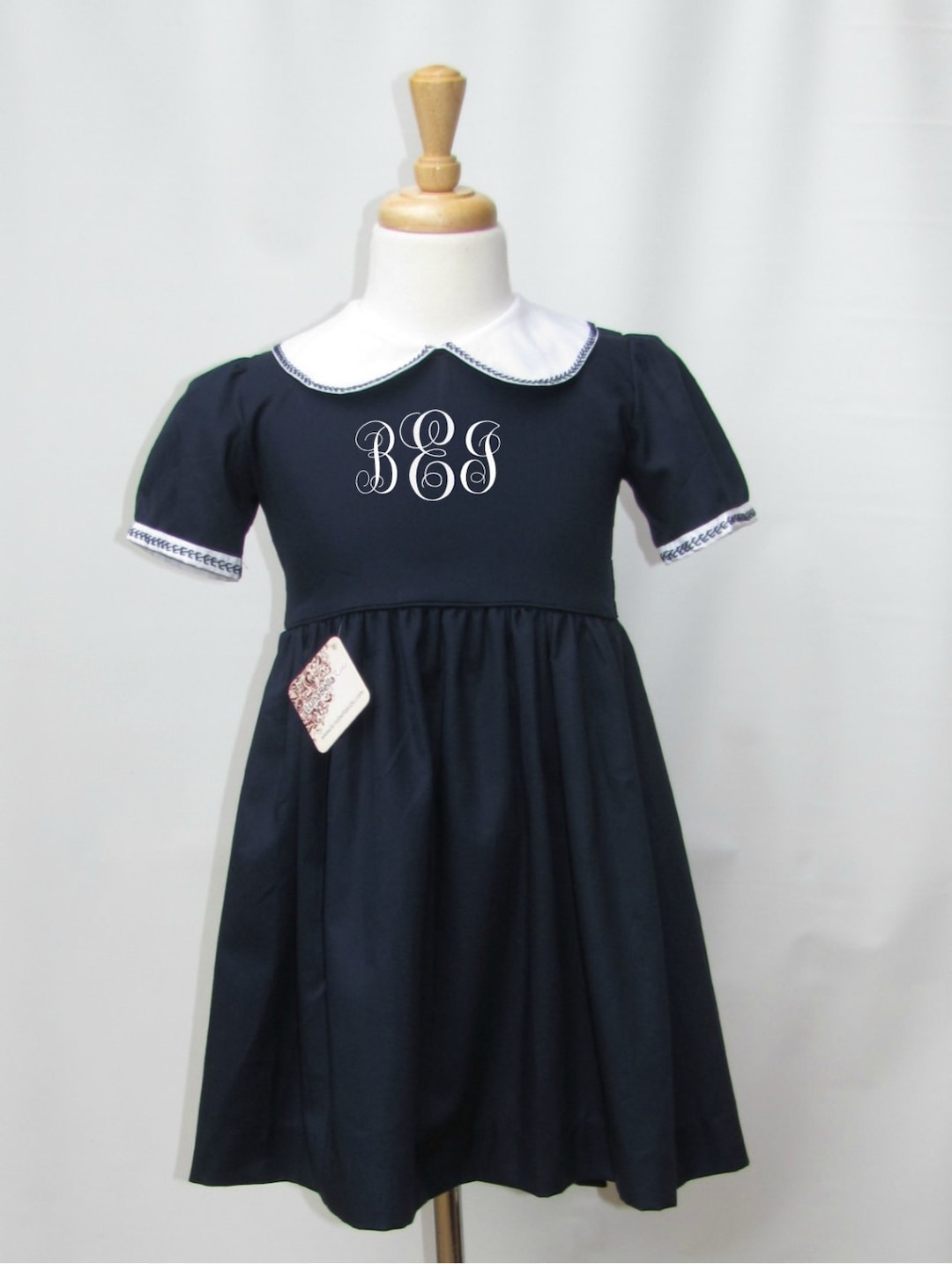 Monogram Dress, Personalized Fall Girls Dress, Girls Dresses ...