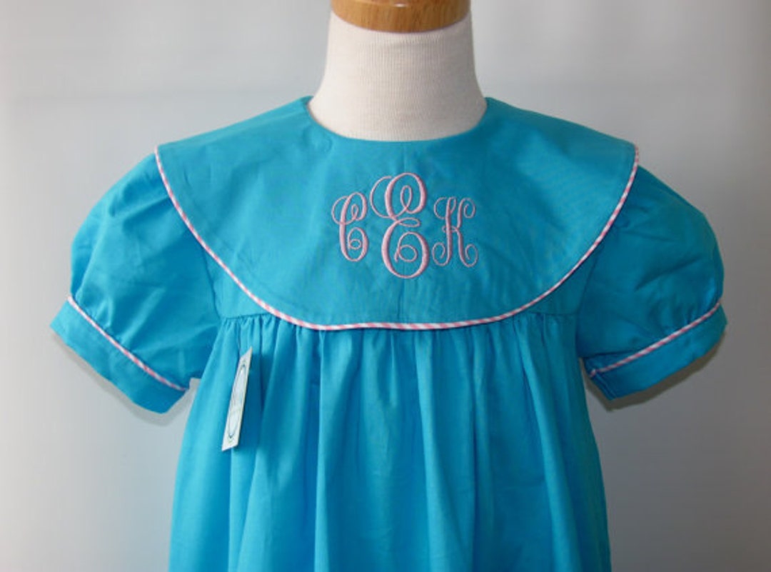 Clearance Monogram Dress, Monogrammed Dress, Baby Girl Dress, Summer ...