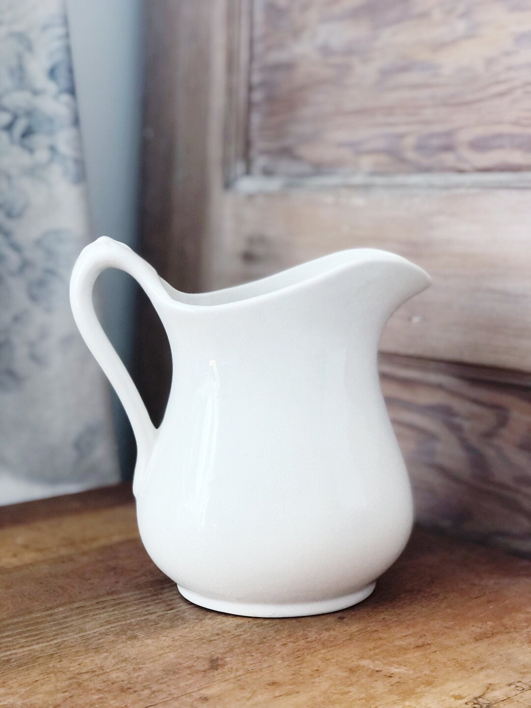 Antique Ironstone Pitcher - Etsy