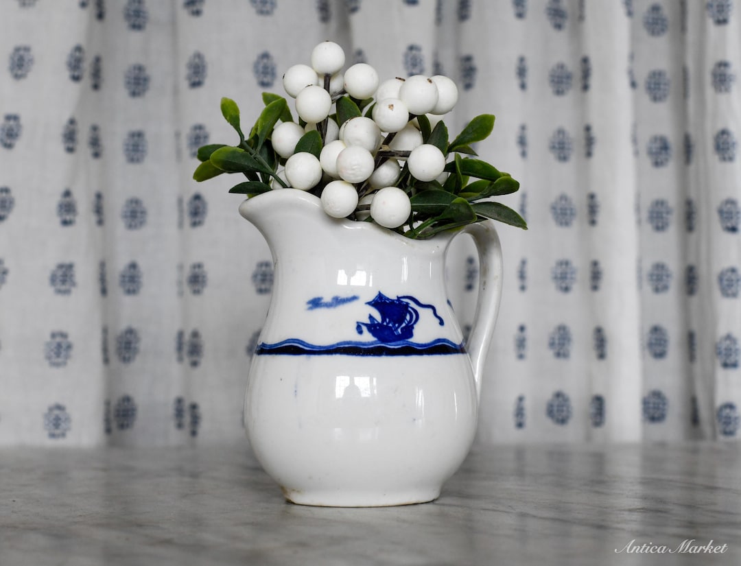 Vintage Ironstone Small Pitcher - Etsy