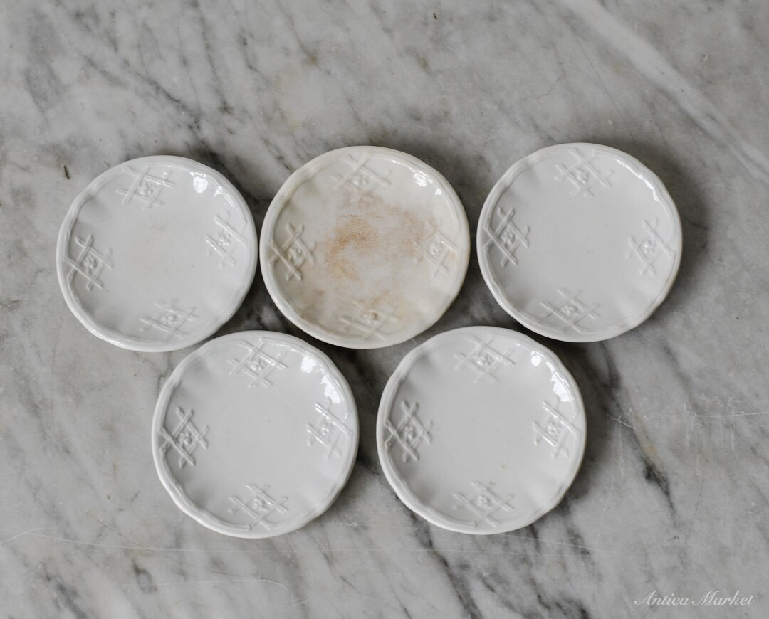 Antique Ironstone Butter Pats - Etsy
