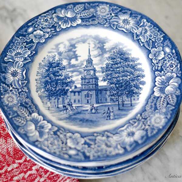 Liberty Blue Plates - Etsy