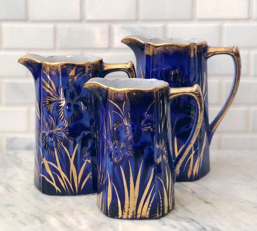 Flow Blue Pitchers - Etsy