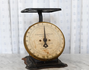 Antique National Family Scale 24 Lbs., Rustic Farmhouse, Metal Kitchen ...
