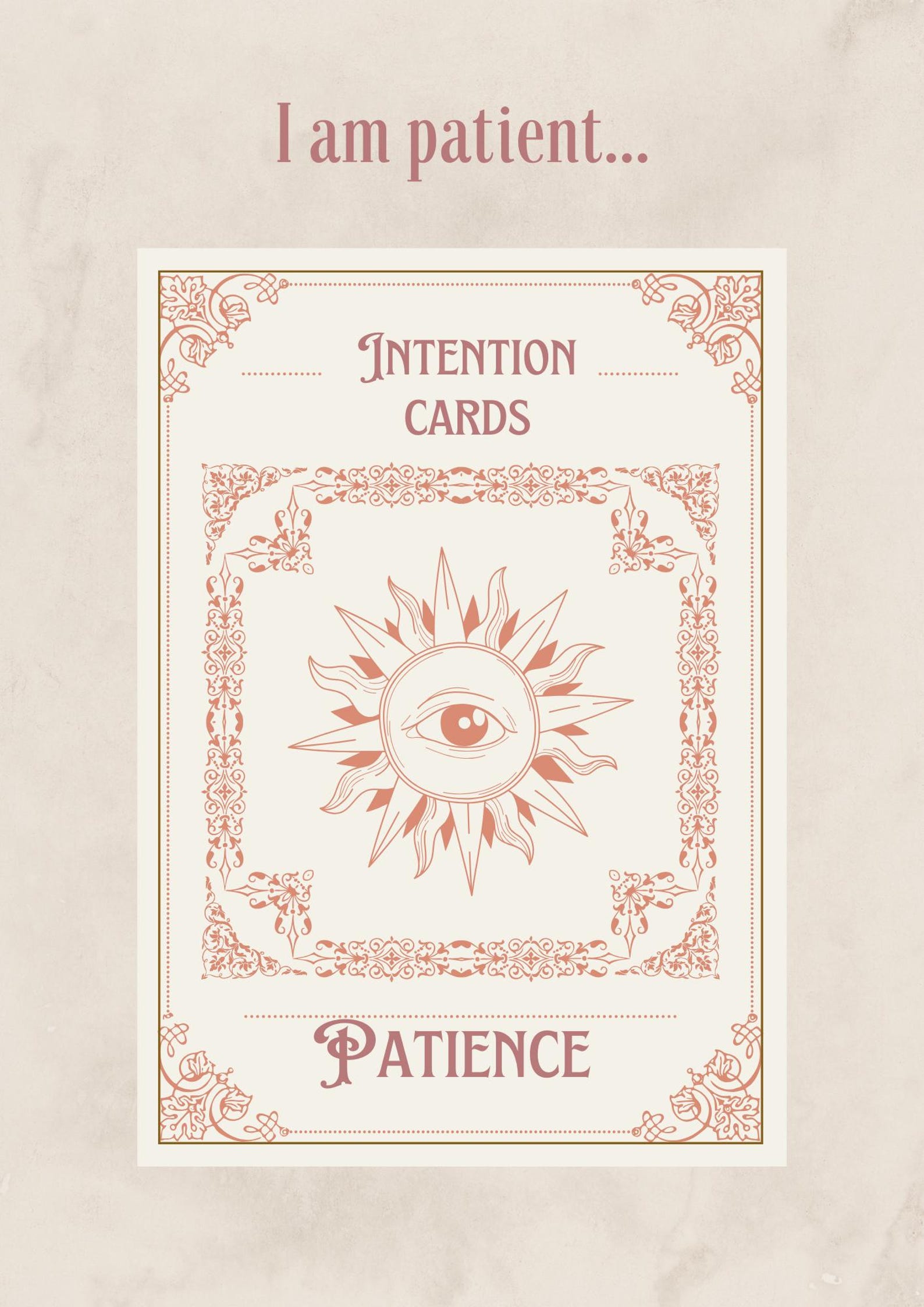 Tarot Style Affirmation Cards: Printable Intention Card Deck (PDF) - Etsy