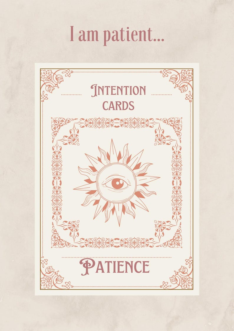 Tarot Style Affirmation Cards: Printable Intention Card Deck (PDF) - Etsy