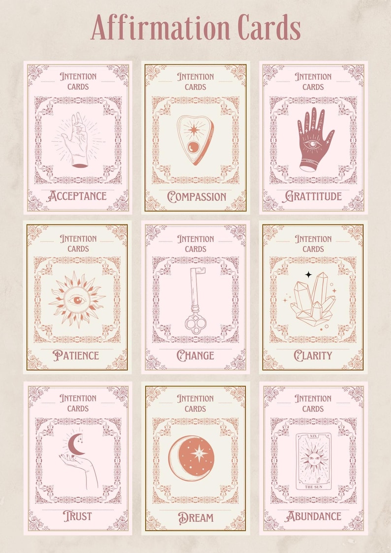 Affirmation Cards Printable, Affirmation Cards Digital, Vision Board ...