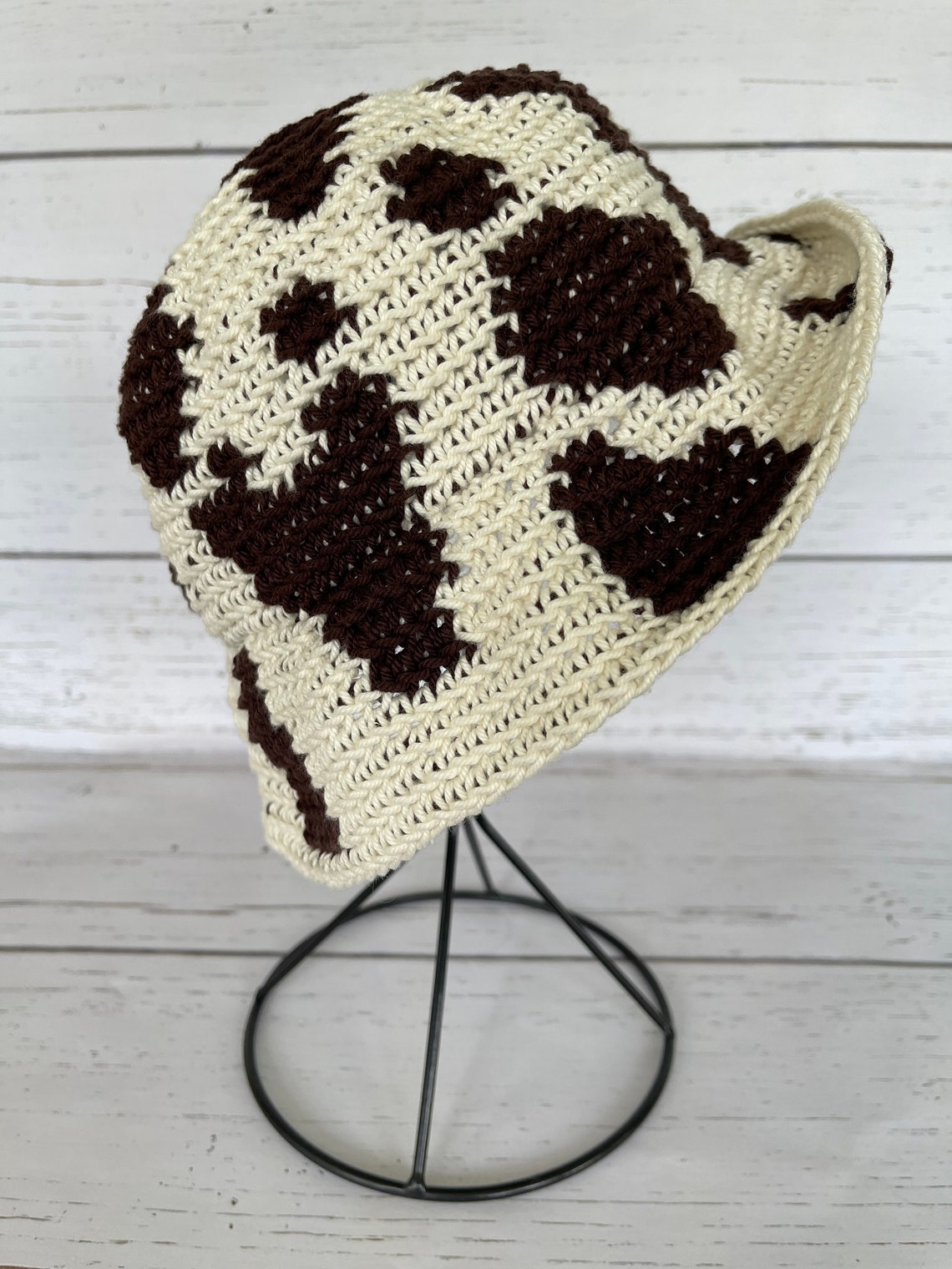 Cow Print Bucket Hat/ Animal Print Hat/summer Hat/handmade Sun - Etsy