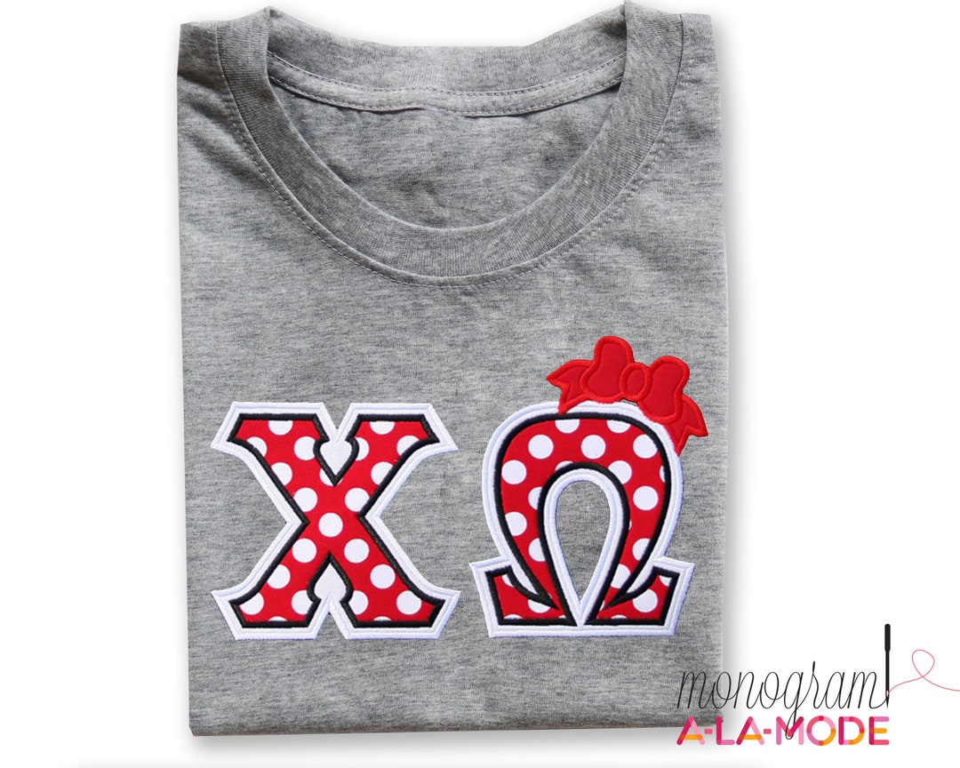 Greek Mouse Sorority Letter Sweatshirt, Satin Stitch Greek Mouse ...